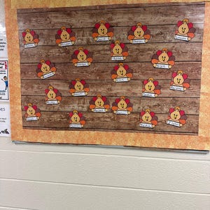 Turkey Bulletin Board Kit || Fall Bulletin Boards Digital ...