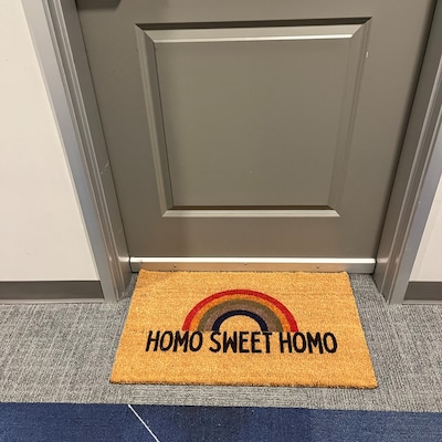 Homo Sweet Homo Doormat, Funny Gay Pride Outdoor Welcome Door Mat, Gay ...