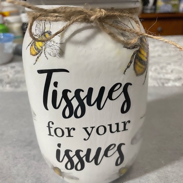 Tissues for Your Issues Decal - Tissue Holder Vinyl Decal Sticker ...