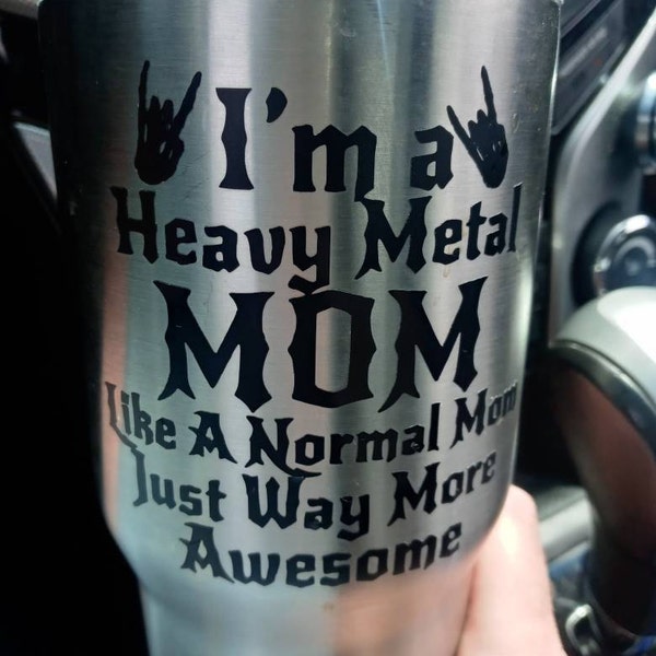 Heavy Metal Mom SVG - Etsy