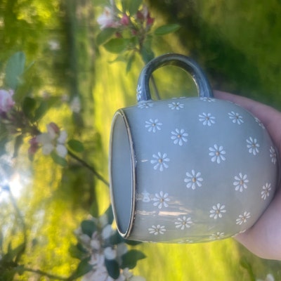 Daisy Coffee Mug Cozy Tea Cups Daisy Cappuccino Ceramic Mug Cute Daisy ...