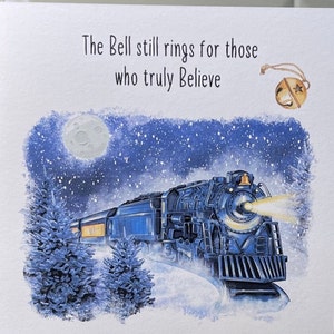 Polar Express Theme Blank Christmas Greeting Card - Gift Idea ...