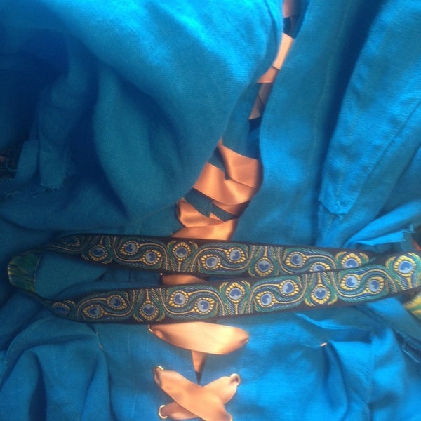 Black Purple Gold Elizabethan Jacobean Woven Jaquard Ribbon Great for ...