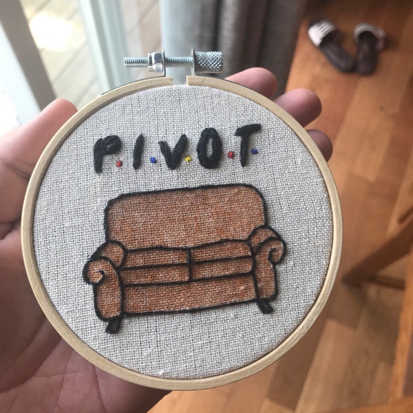 Handmade Monster Halloween Embroidery and Paint Piece. Spooky, Creepy ...