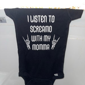 Sleepnot Slipknot Inspired Heavy Metal Rock and Roll Baby Onesie ...