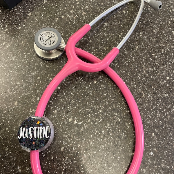 Round Stethoscope ID Tag - Etsy