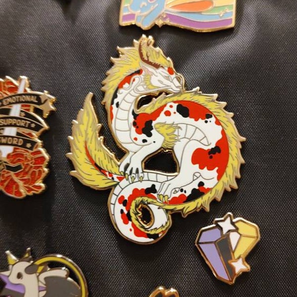 SPECIAL* LIMITED RUN Ancient Dragon Enamel Pins- Hard Enamel 2.5" - Etsy