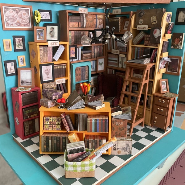 DIY 3D Wooden Miniature House Building Kit: Sam's Study - Etsy