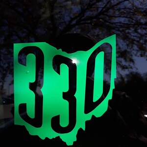Ohio 330 Area Code Decal / Canton Ohio 330 / Free Shipping / | Etsy