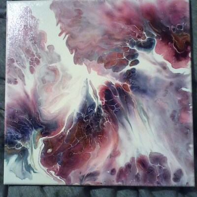 Ptygmatic Abstract Painting 10 X 12 Inches 25 X 30cm on Stretched ...