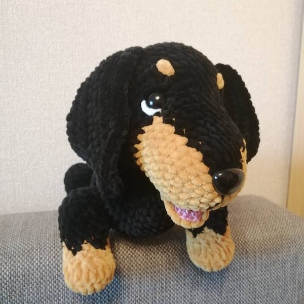Dachshund Crochet Pattern, Stuffed Dog, Dog Toy, Plush Pattern ...