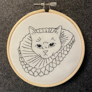 PDF Alien Cat Embroidery Pattern Cat Embroidery Pattern Embroidery ...