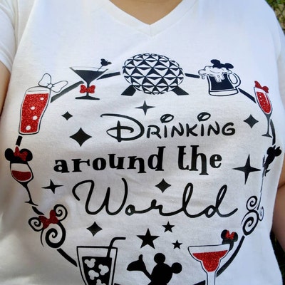 Drinking Around the World, Epcot SVG, Wine Svg, SVG, Dxf, PNG, Cut ...