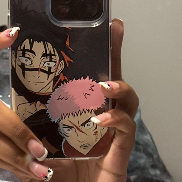 Custom Hand Painted Anime Phone Case - Etsy