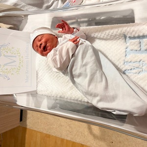 Blue Gingham First Day of School Sign Watercolor First Day of School ...