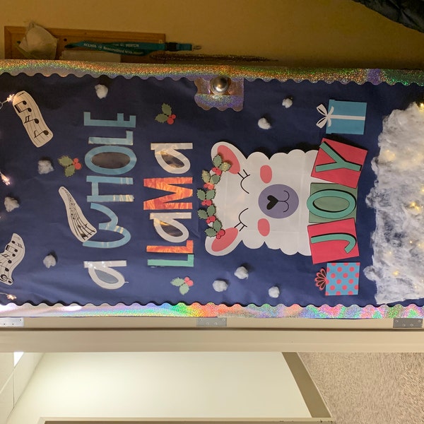 Llama Joy Decor- Classroom Bulletin Board- Llama Themed Door Set- Llama ...