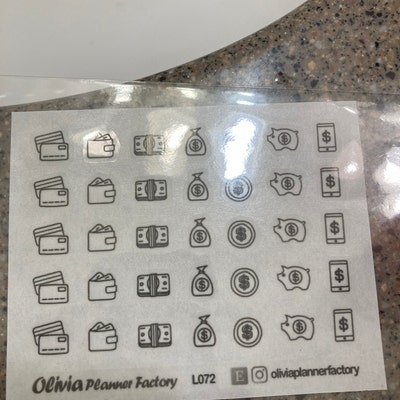 GT005 Foiled Check Box List Sticker. Check Box Sticker, List Label ...