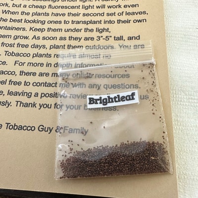 Chewing Tobacco Seed Pack 3 Varieties for Chew & Dip 3,000 Seeds - Etsy