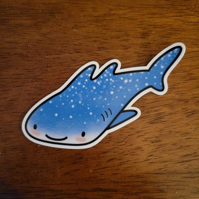 Whale Shark Cute Glossy Waterproof Vinyl Sticker Laptop Decal - Etsy