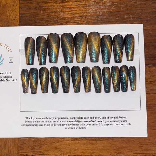 Mustard Yellow Flower Short Oval Nails, Set of 24 Nails in 12 Sizes ...