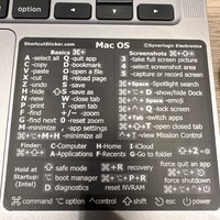 Word/excel for Windows PC Keyboard Shortcut Sticker No-residue ...