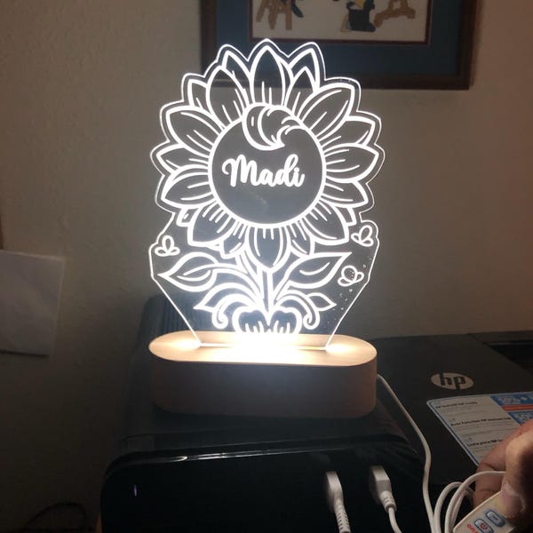 Custom LED Butterfly Name Light Personalized Bedroom Decor Sign Light ...