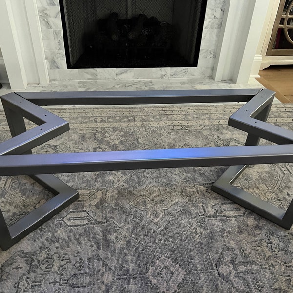 Bracket Coffe Table Base, Bench Base, 16” Height X 20” Width X 48 ...