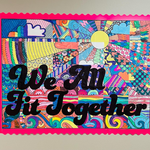 Custom Landscape Coloring Poster: Large Art-quality Page, You Name It ...