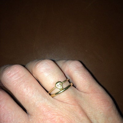 Baby Skull Ring in 14k Gold - Etsy