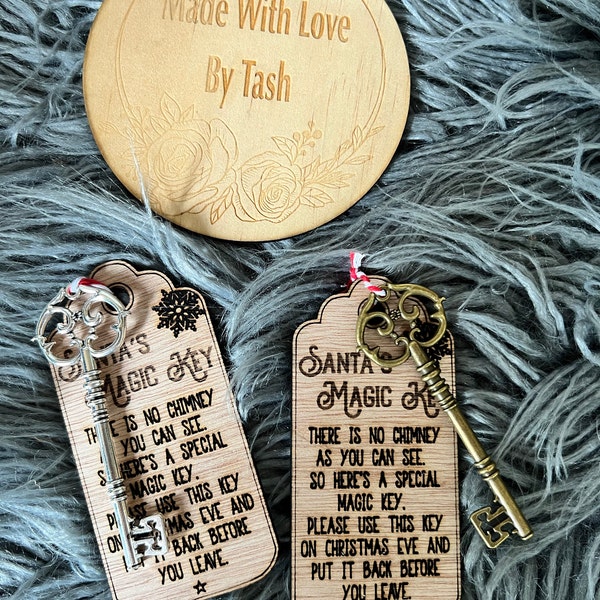 Santa's Magic Key SVG, Santa Claus Key Digital File, Christmas Eve Key ...