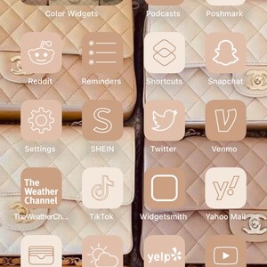 Lavender Ios App Icon Pack 300 Unique Icons in 4 Colors Each - Etsy