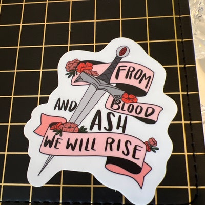 Blood & Ash Vinyl Sticker - Etsy