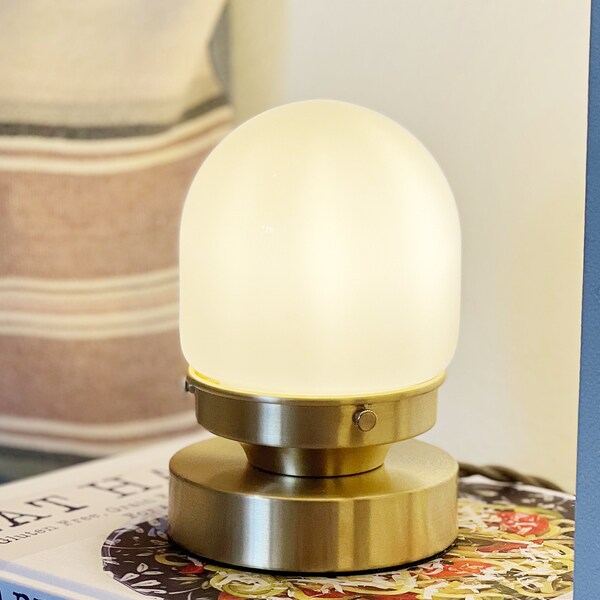 Small Globe Table Lamp - Mid Century Lighting - Soft Light Lamp ...