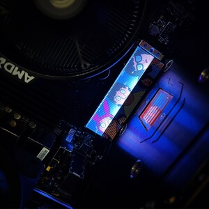 RGB GPU Support Bracket by V1tech Dark Impact artist - Etsy Canada