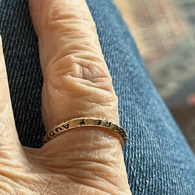 Latin Posie Ring Latin Quote she Flies With Her Own Wings. to Do is to ...