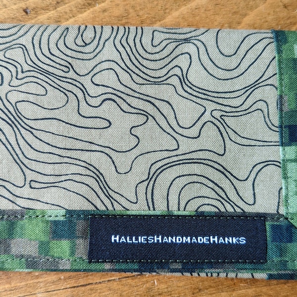 EDC Hank Topography Themed Hank Men's Handkerchief Women's Handkerchief ...