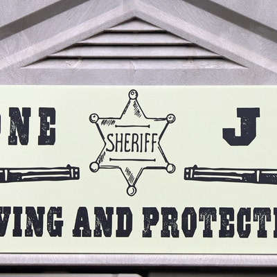Western Sheriff Sign, Custom Sheriff Sign, Custom Police Gift, Sheriff ...