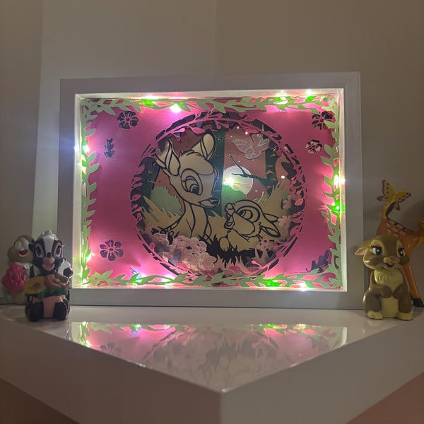 LIGHTBOX BAMBI PANPAN - Etsy France