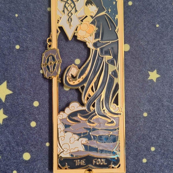 Tarot Card: the Fool | LOTM | Mr Fool | Enamel Bookmark / Charm ...