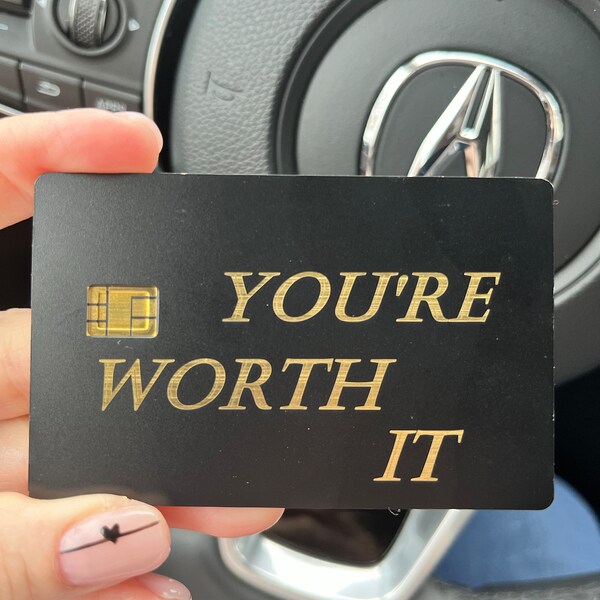 Heavy ATM Card W/magnetic Strip EMV Chip Rainbow Shiny Metal Credit ...