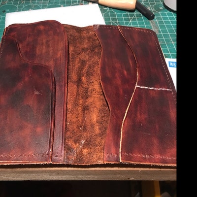 PATTERN Pocket Secretary Wallet Pattern for Leather Leathercraft PDF ...