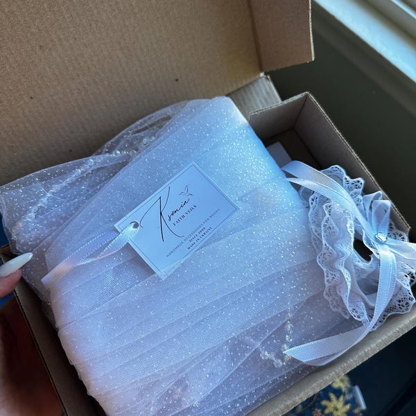 First Communion Veil With Pearls Trim Handmade Communion Veil Holy ...