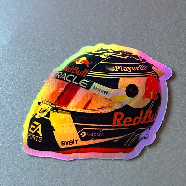 Max Verstappen World Champion 2023 Holographic Mini Helmet Formula One ...