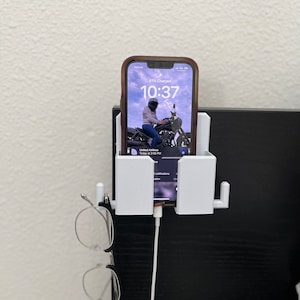 Phone Remote Control Charging Wall Holder Caddy - Etsy