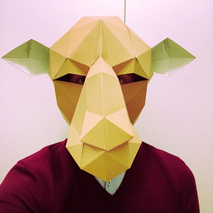 DIY Camel Mask Paper Craft Template Halloween Mask | Etsy