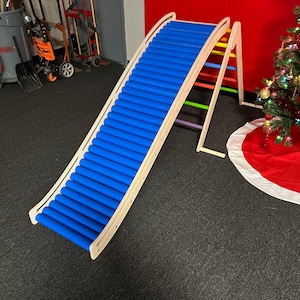 Rolling Slide With Climbing Triangle, Indoor Outdoor Playground ...
