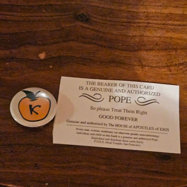 Discordian Pope T-shirt,pope Card T-shirt,discordian T-shirt,fnord T ...