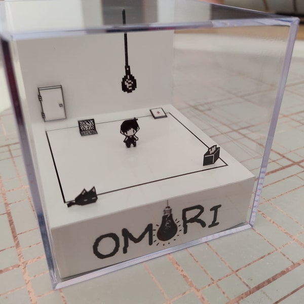 OMORI White Space - Diorama Cube With Sound and LED Light - Gamer Decor ...