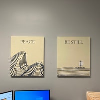 Jesus Calms Storm ("peace Be Still"), DIGITAL PRINT, Bible Art, Jesus ...