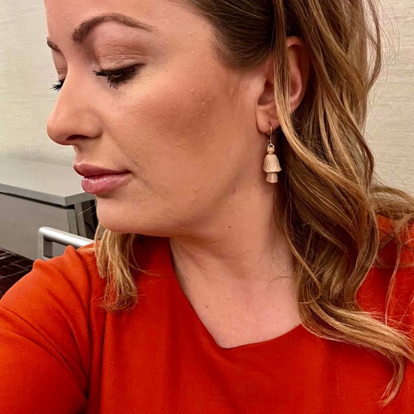 Ashley Tassels - Double Tiny Tassel Earrings - Small Gift Idea! - Stil ...